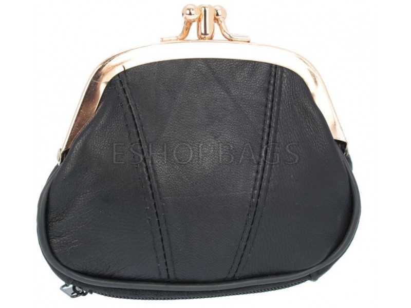 ΓΥΝΑΙΚΕΙΟ ΠΟΡΤΟΦΟΛΑΚΙ ΠΟΥΓΚΙ ANNIE LEATHER ΓΝΗΣΙΟ ΔΕΡΜΑ ΜΑΥΡΟ POR.104. ...