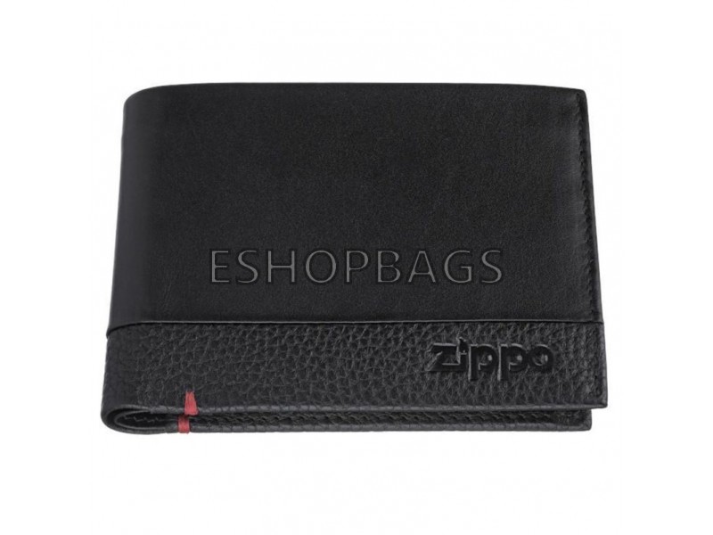 ΑΝΔΡΙΚΟ ΠΟΡΤΟΦΟΛΙ ZIPPO ΓΝΗΣΙΟ ΔΕΡΜΑ 12*9*2 ΜΑΥΡΟ POR.104.01.271 ...